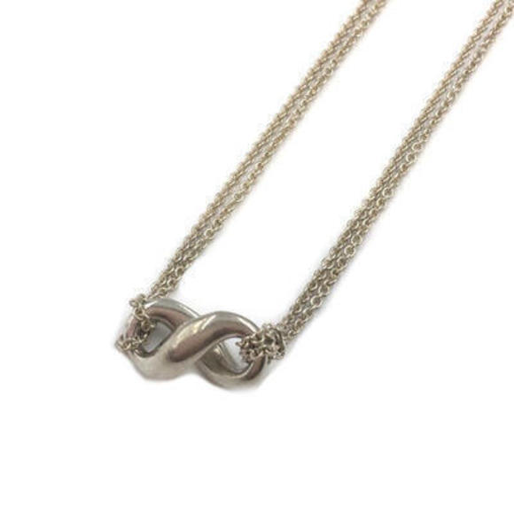 Tiffany & Co. | Jewelry | Tiffany Figure Eight W Chain Necklace Silver ...